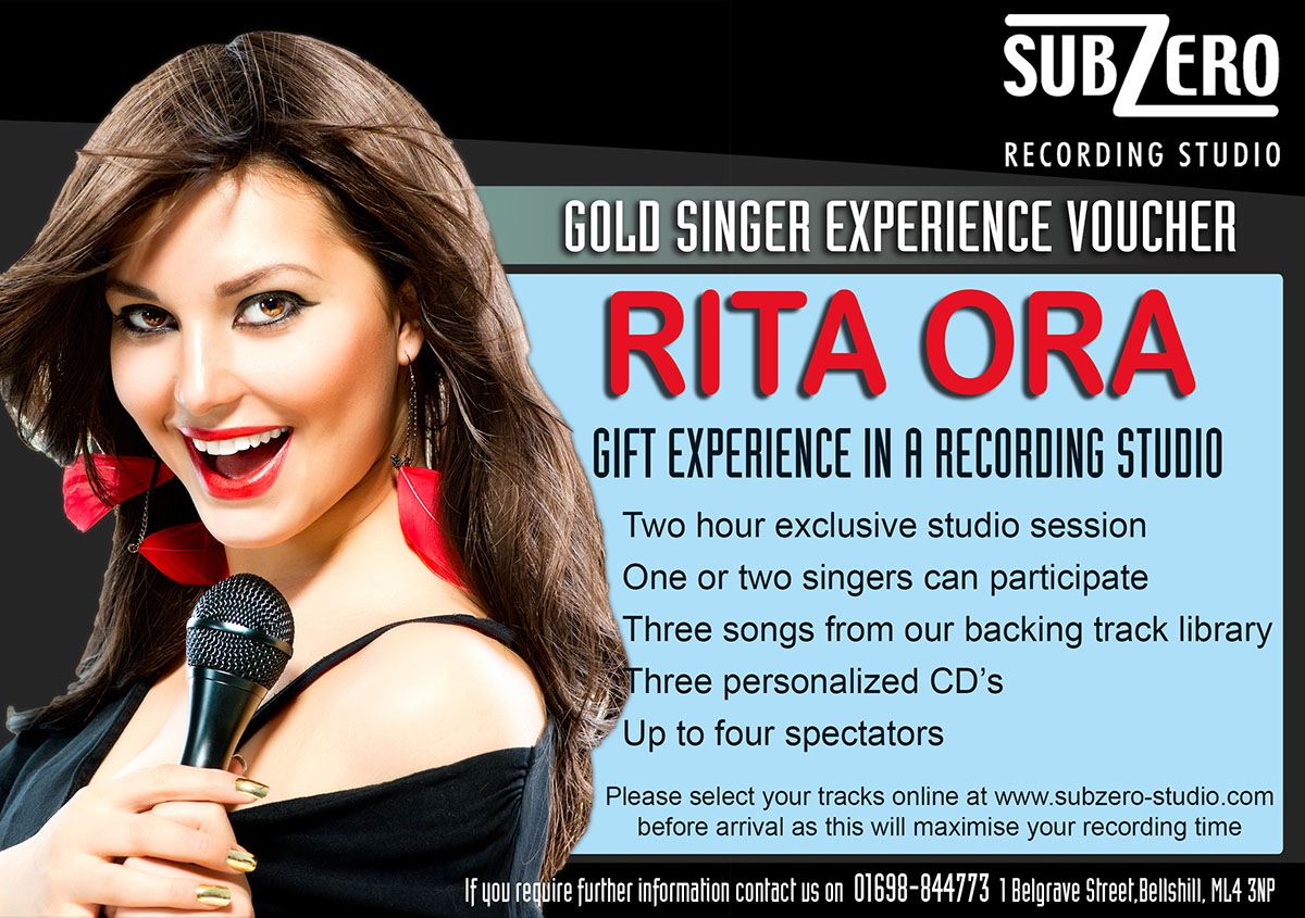 Singer Experiences - Subzero Recording Studio